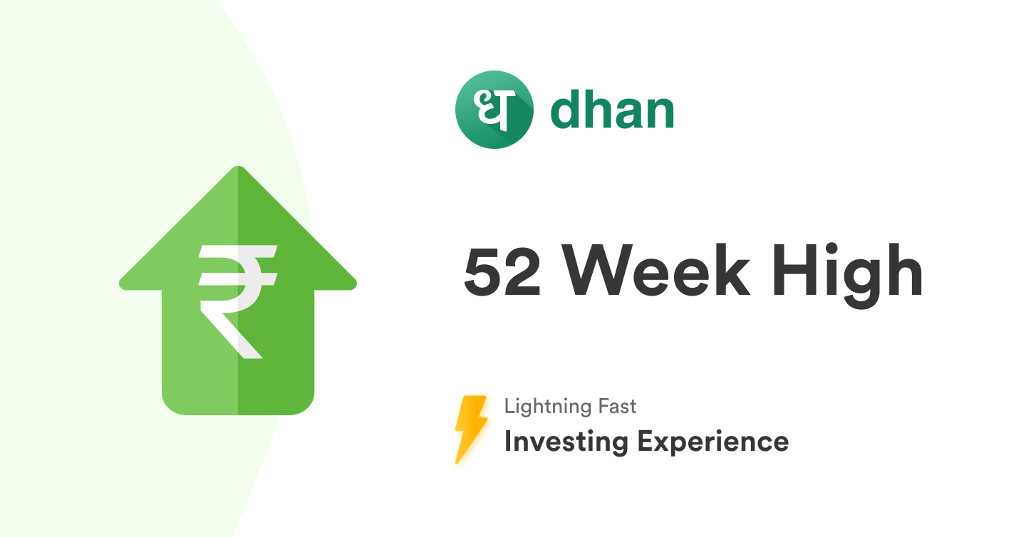 52 Week High Stocks NSE BSE Stocks Near 52 Week High Dhan